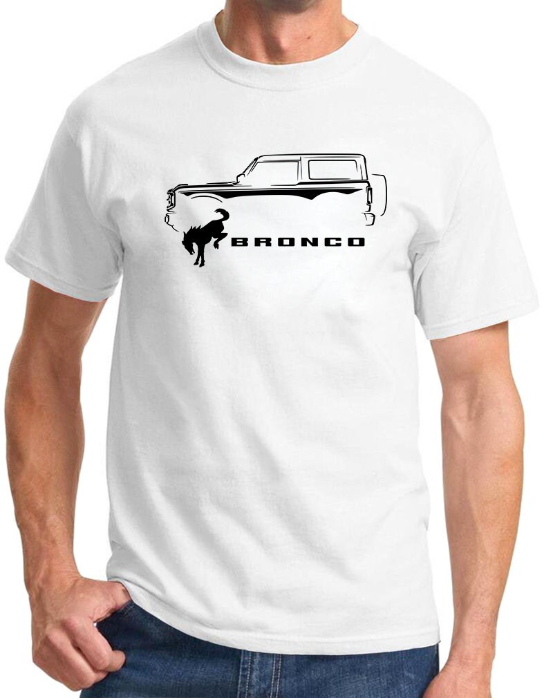 2021-24 Ford Bronco 4x4 Truck Classic Outline Design Tshirt - Etsy
