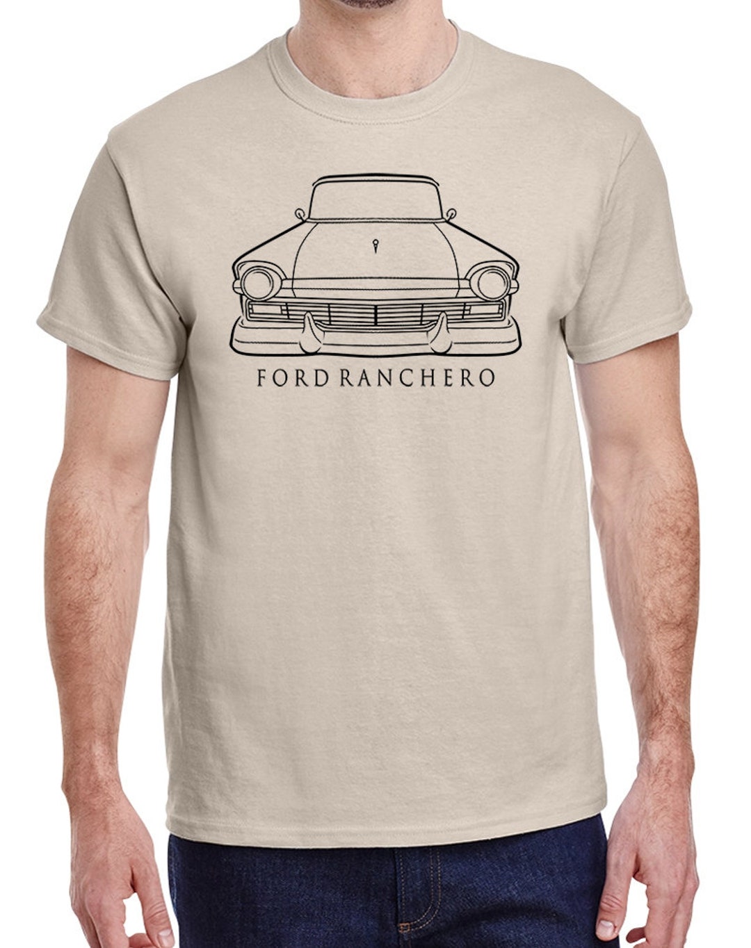 1957 Ford Ranchero Truck Front End Profile Design Tshirt - Etsy