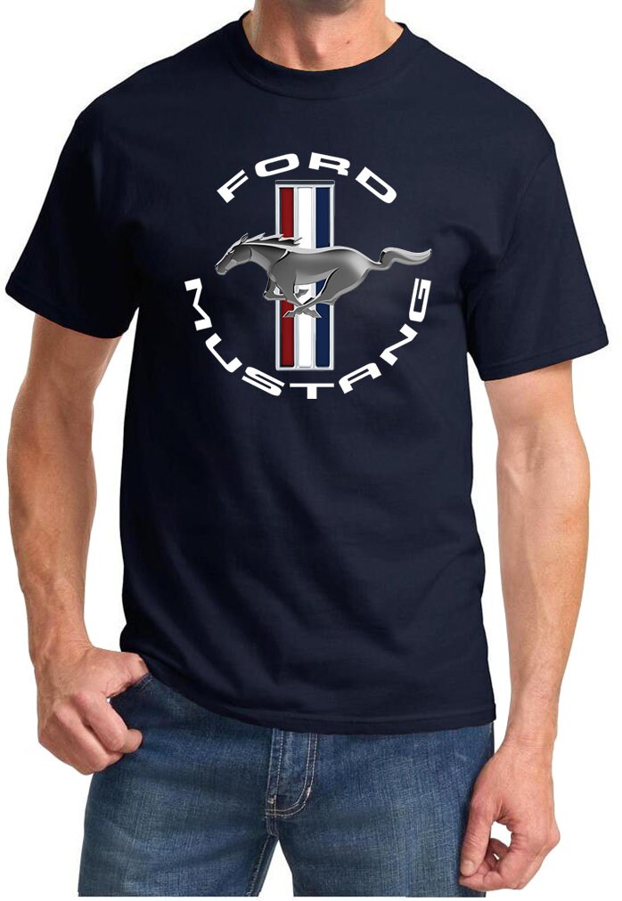 Ford Mustang Classic Logo Color Design Tshirt - Etsy