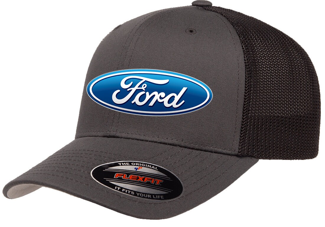 Ford Script Oval Logo Classic Design Flexfit 6511 Trucker | Etsy