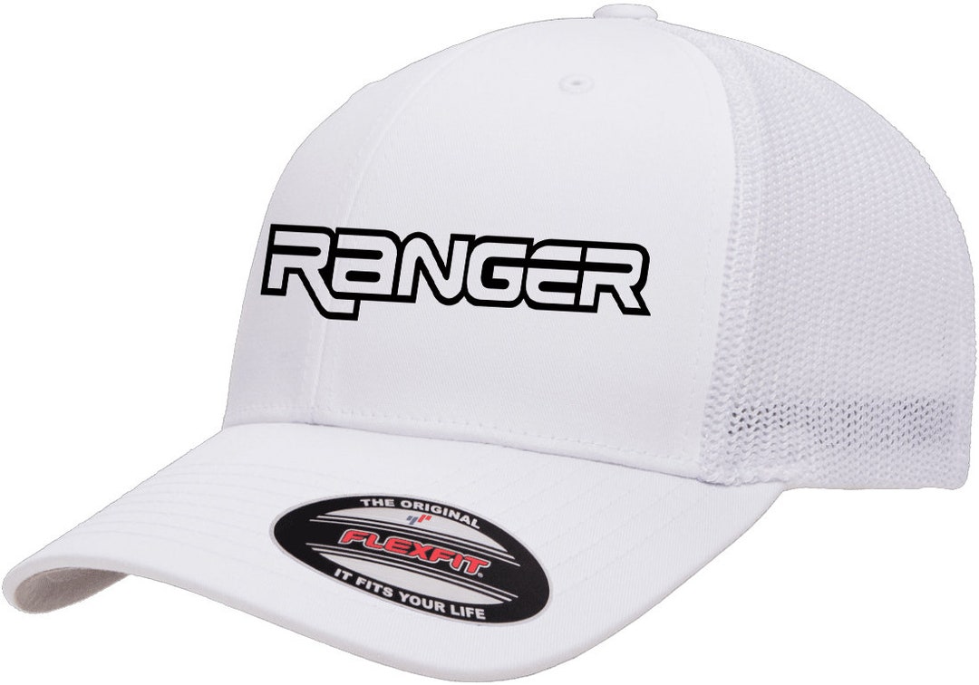 Ford Ranger Pickup Truck Logo Design Flexfit 6511 Trucker Baseball Hat ...
