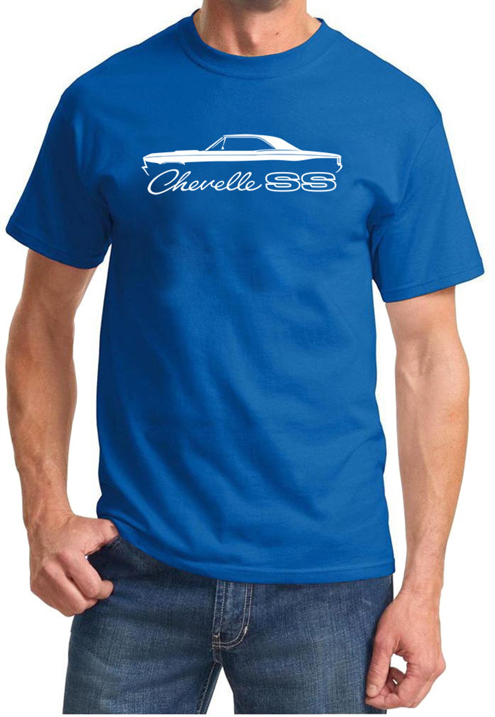 1967 Chevelle Hardtop Muscle Car Classic Outline Design Tshirt Etsy