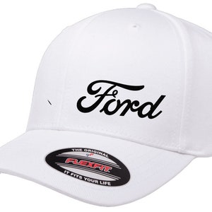 Ford Script Logo Side Panel Embroidered Design Flexfit 6277 Baseball ...