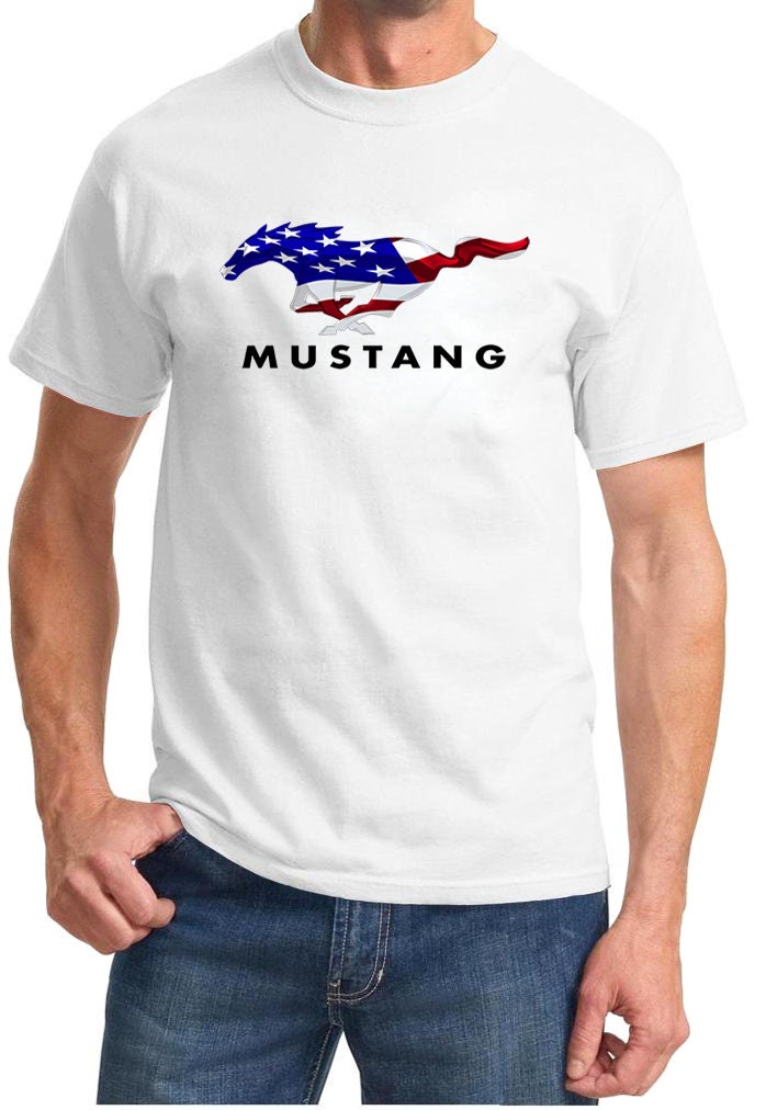 Ford Mustang USA Classic Logo Color Design Tshirt - Etsy