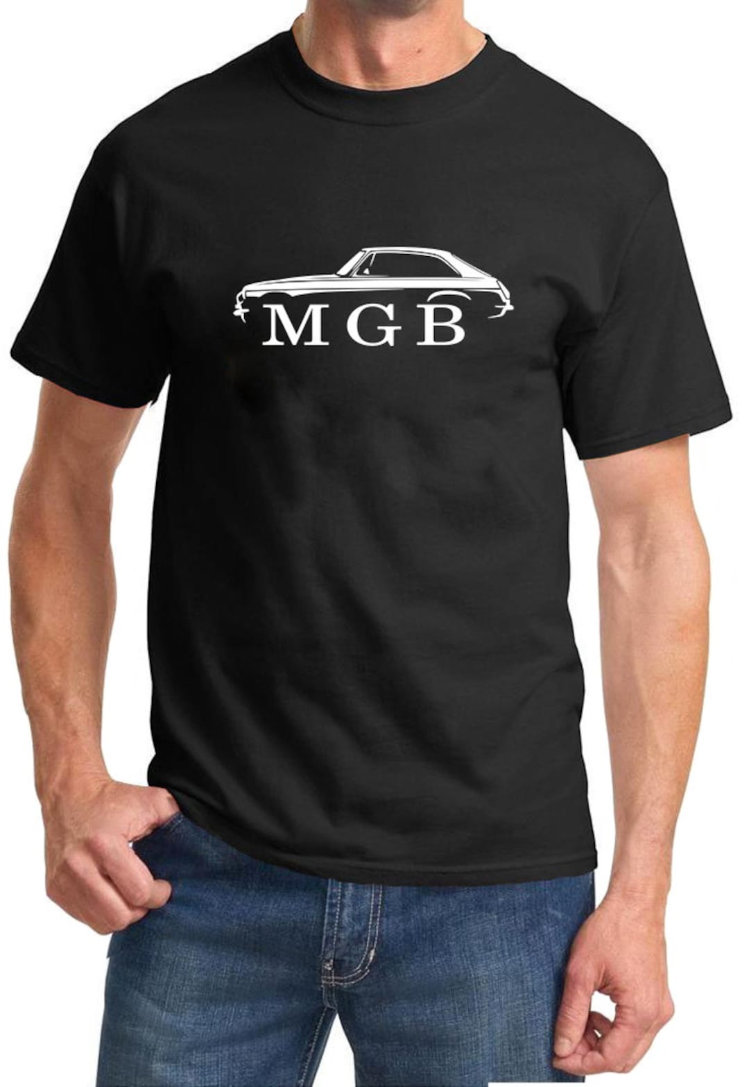 MG MGB Coupe Sports Car Classic Outline Design Tshirt - Etsy