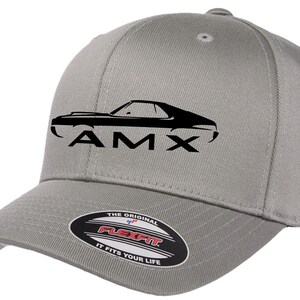 1970 AMC AMX Classic Outline Design Flexfit 6277 Baseball Hat Cap - Etsy