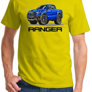 2019 2020 2021 Ford Ranger Pickup Truck Retro Full Color Design Tshirt ...