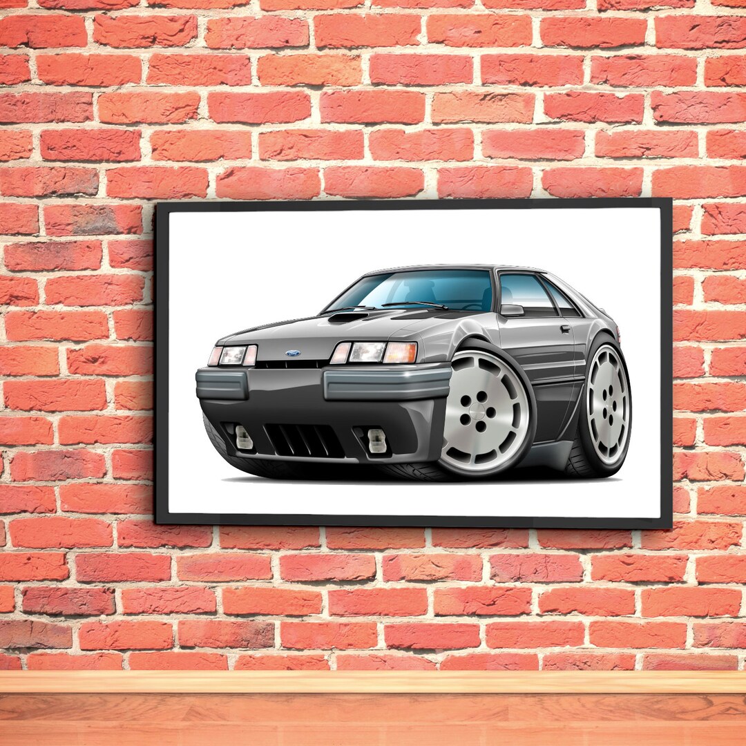 1986 Ford SVO Mustang Turbo Wall Art Poster - Etsy