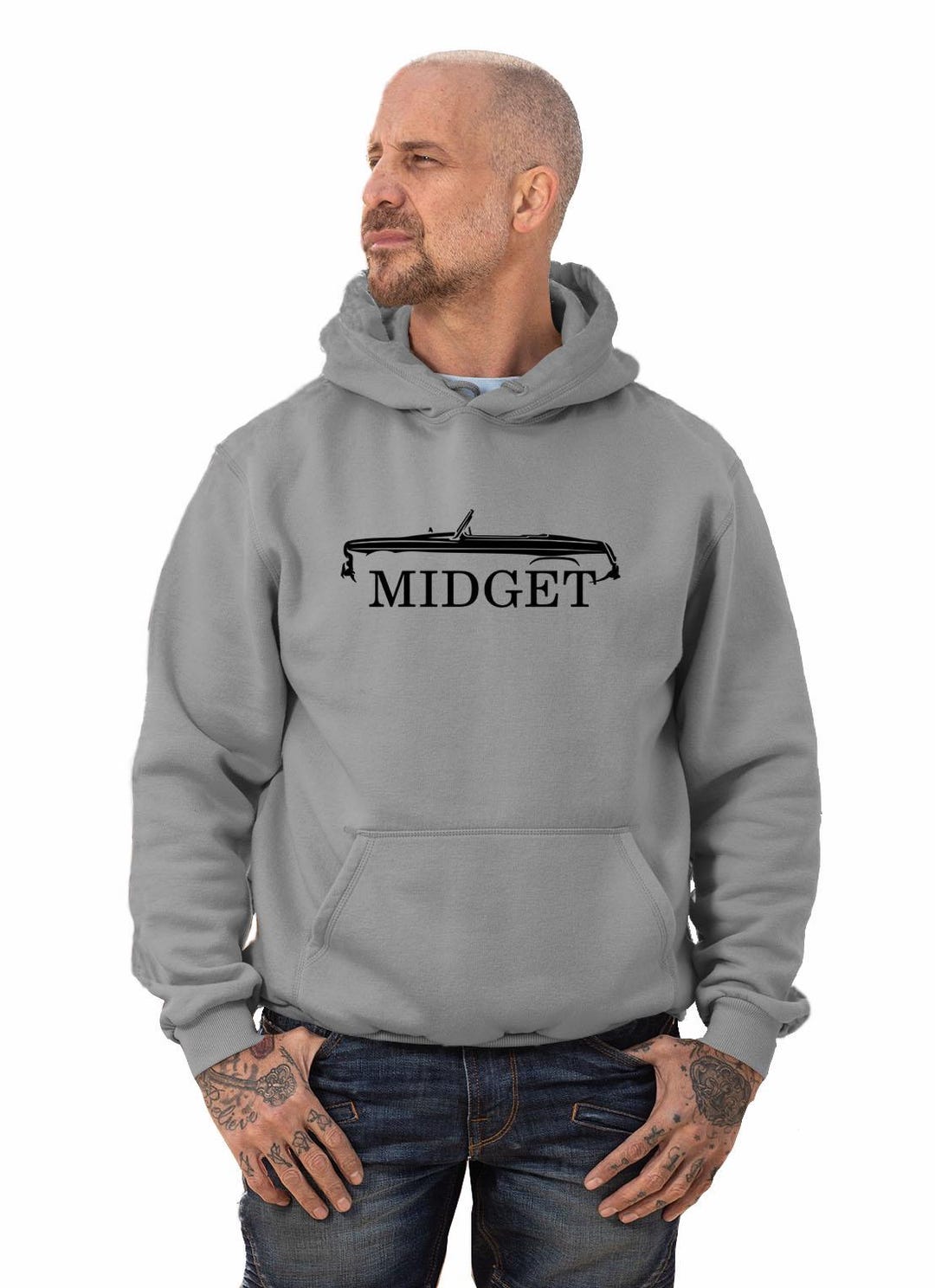 MG Midget Convertible Sports Car Outline Design Hoodie Sweatshirt - Etsy