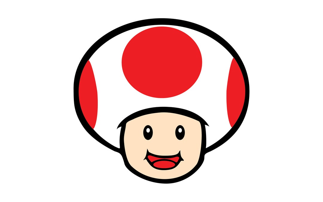 Super Mario Toad 2024 Descarga digital de siluetas, SVG, PNG, Cricut ...