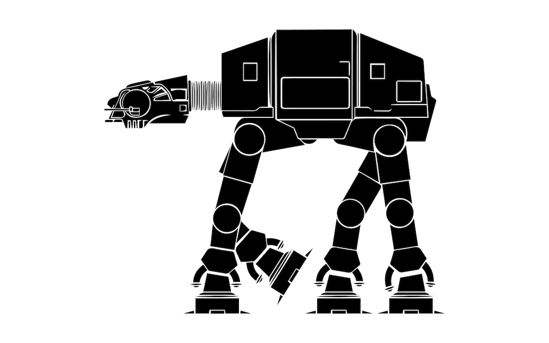 Star Wars, AT Walker, 2024 Silhouettes Digital Download, SVG, PNG ...