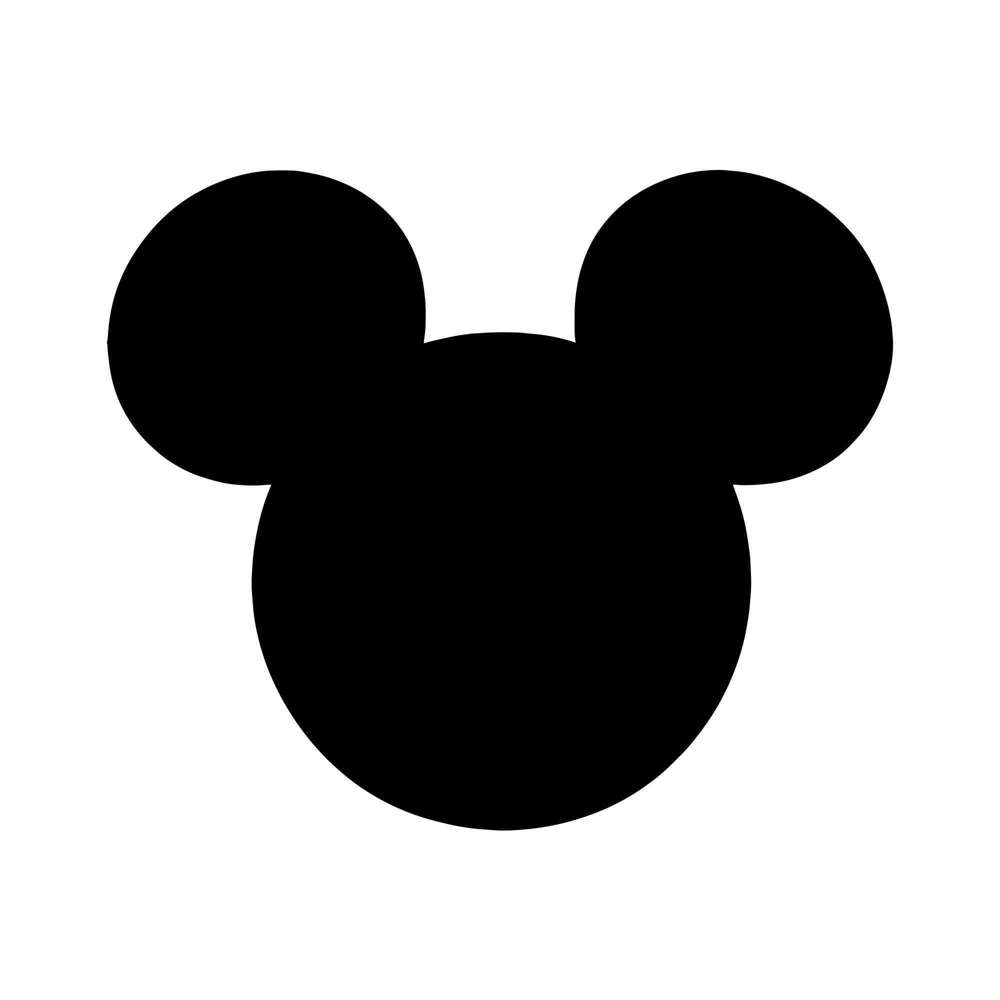Mickey Mouse Silhouette Vector