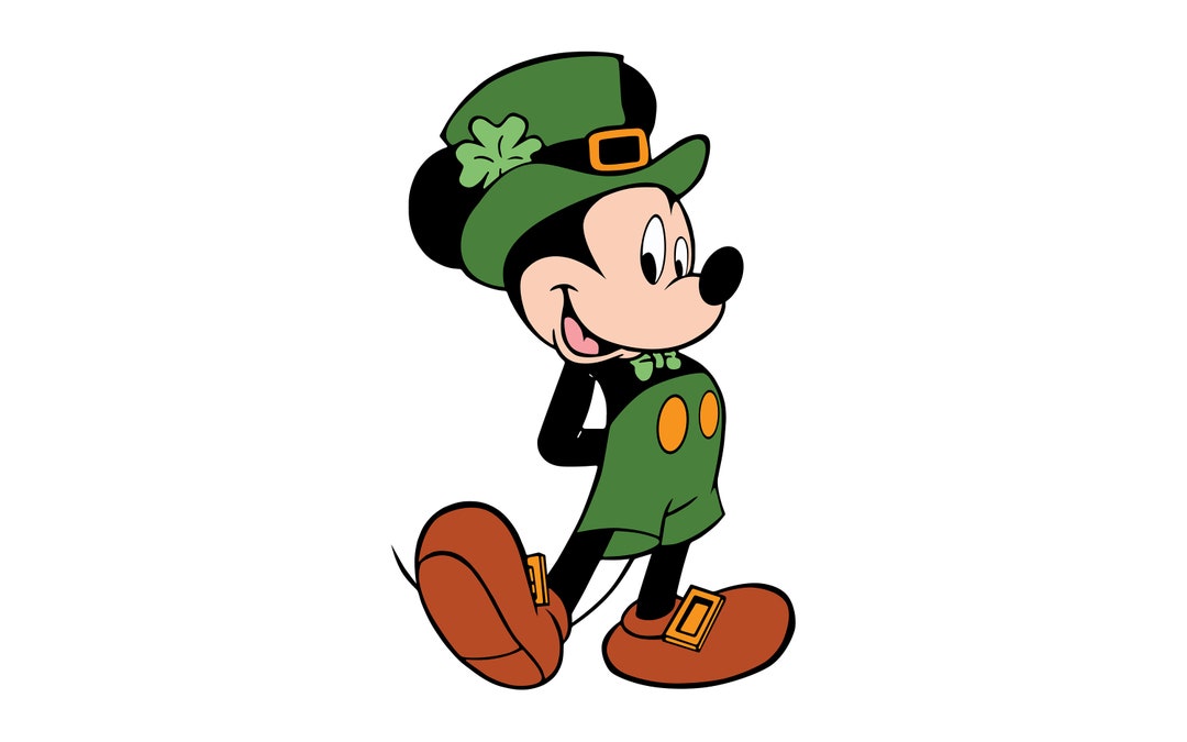 Irish Mickey Color Digital Download, Svg, Png, Cricut, Silhouette Cut ...