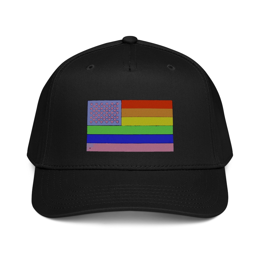 Pride Flag Baseball Cap – Rainbow LGBTQ Hat, Adjustable Unisex Dad Cap ...