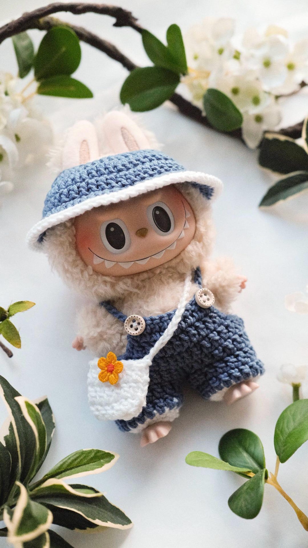 Crochet Labubu Outfit / Popmart Macaron Handmade Customisable Clothing ...