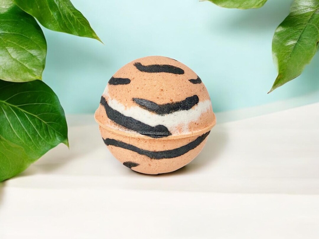 Tiger Bath Bomb | Large Bath Bomb | Animal Print Bath Bomb | Gift ...