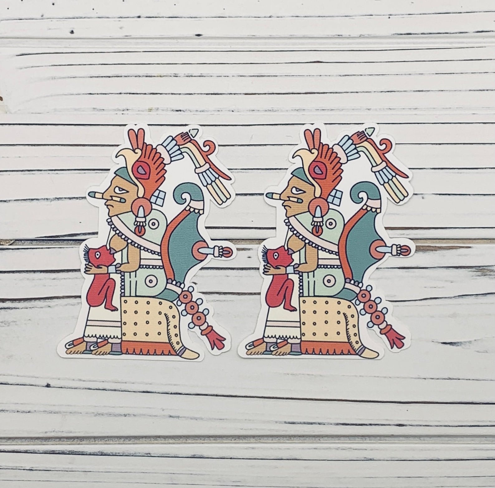 Xochiquetzal, Aztec Mother Figure, Matte or Glossy Vinyl Sticker - Etsy