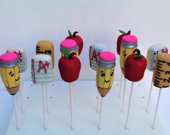Teacher Appreciation/ Back to School Cake Pops - Etsy