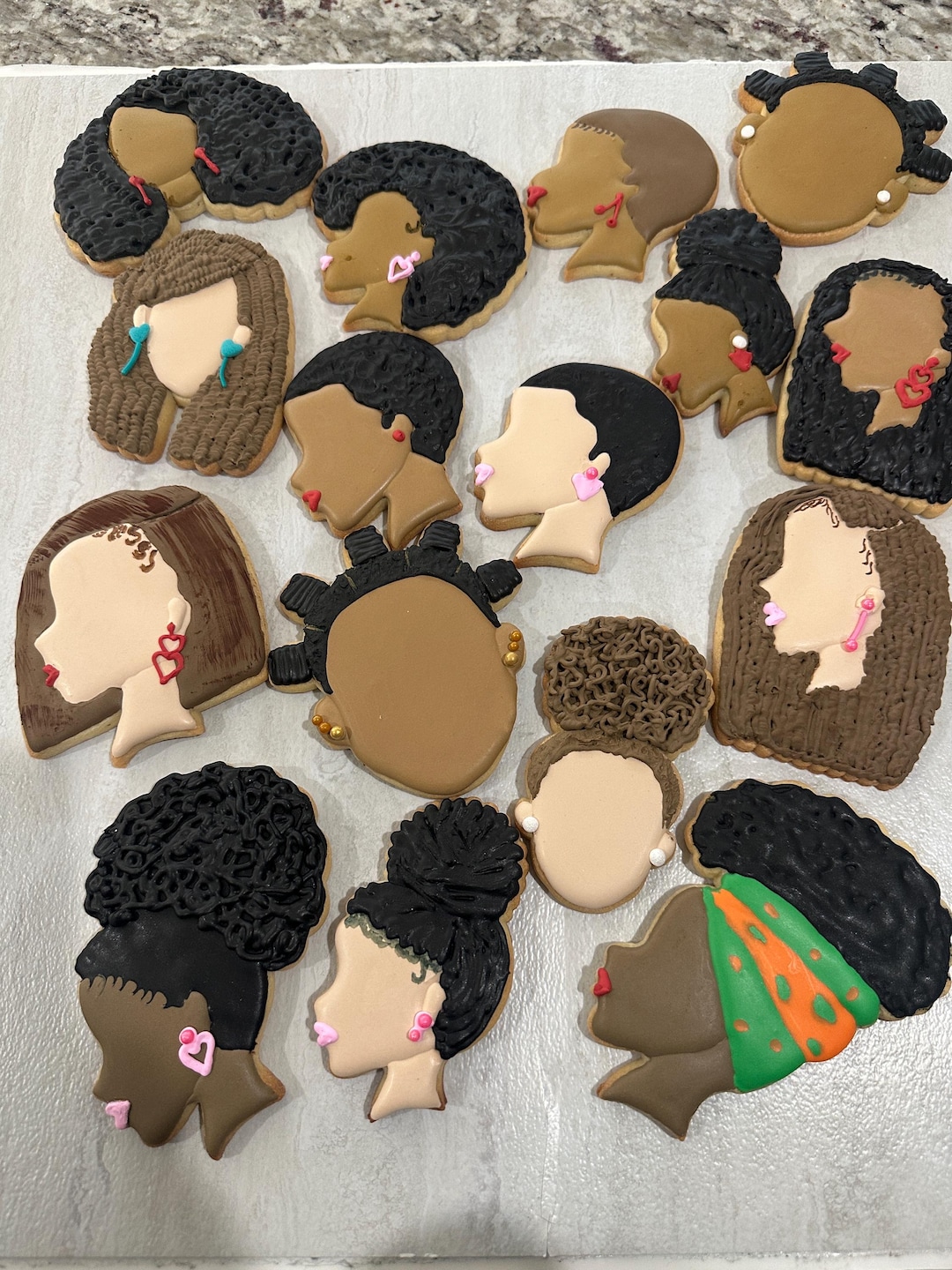 Juneteenth Cookies / Black Hairstyles / African American Cookies! No ...