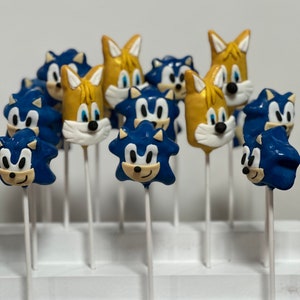 Sonic and Tails Cake Pops for Children Birthday Parties and More Note ...
