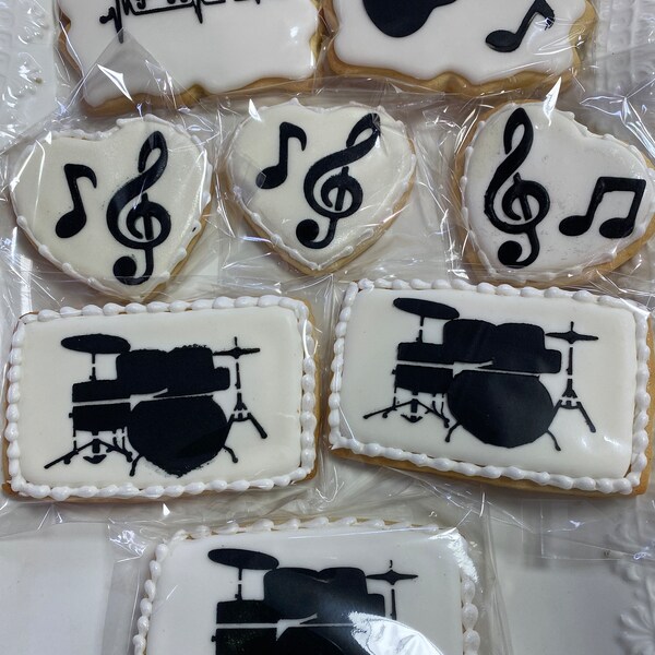 Music Themed Cookies - Etsy