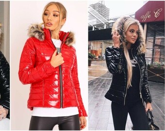 Wet Look Jacket | Etsy