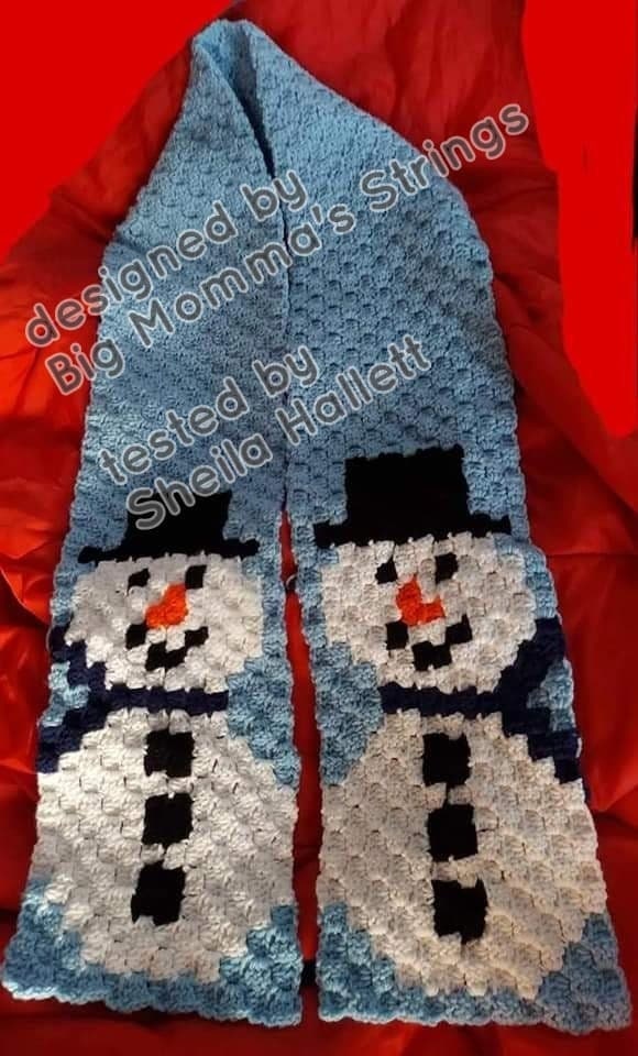 Snowman Scarf Pattern