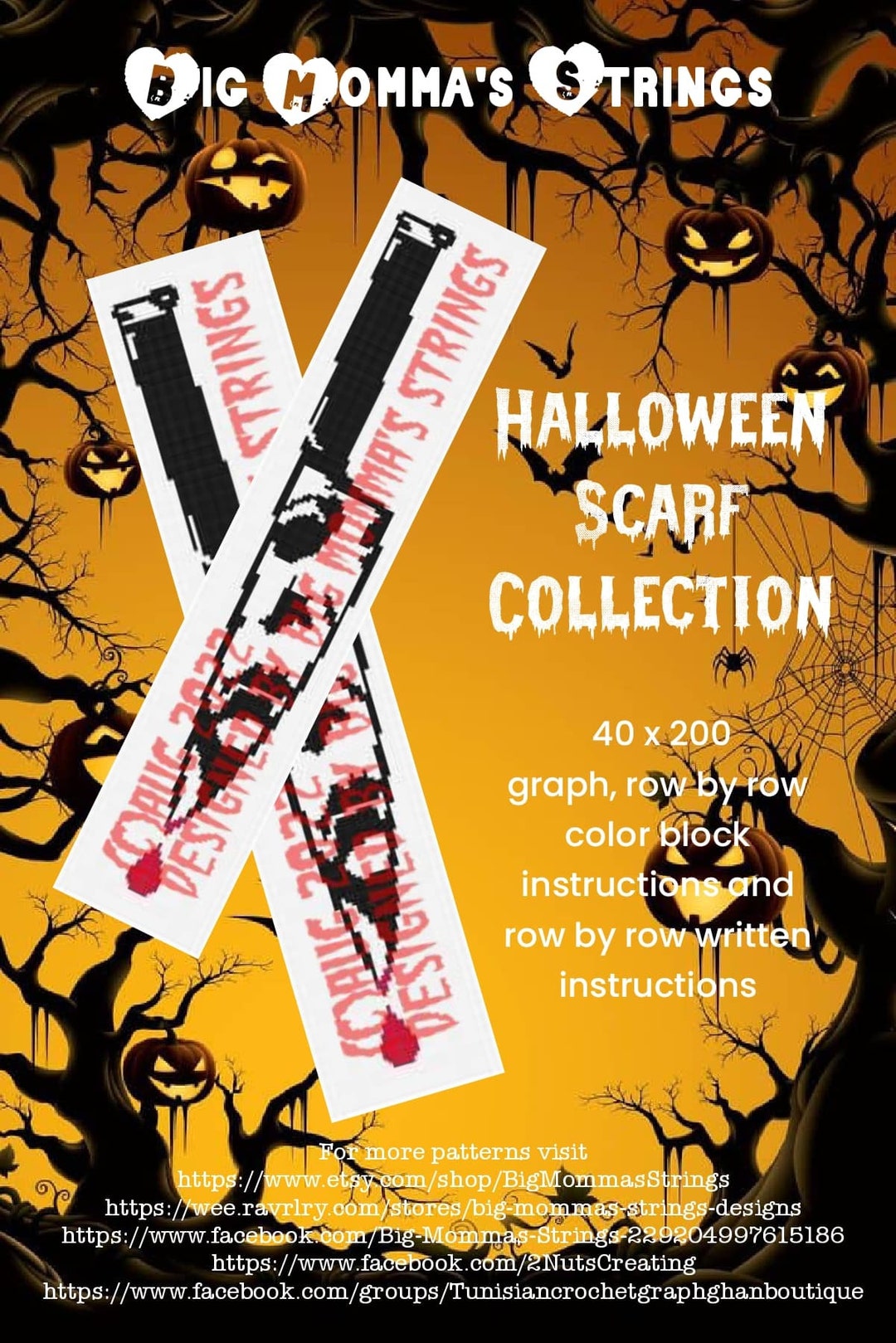 Halloween Slasher Knife Scarf - Etsy