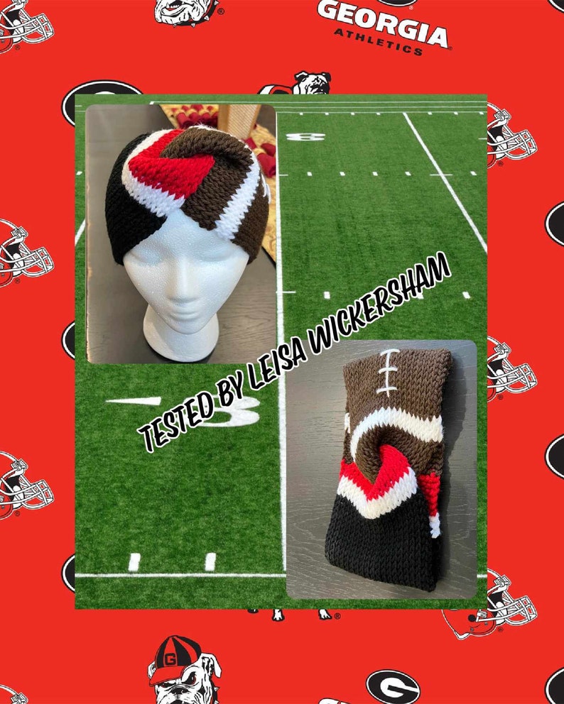 Tunisian Twisted Football Ear Warmer Pattern - Etsy