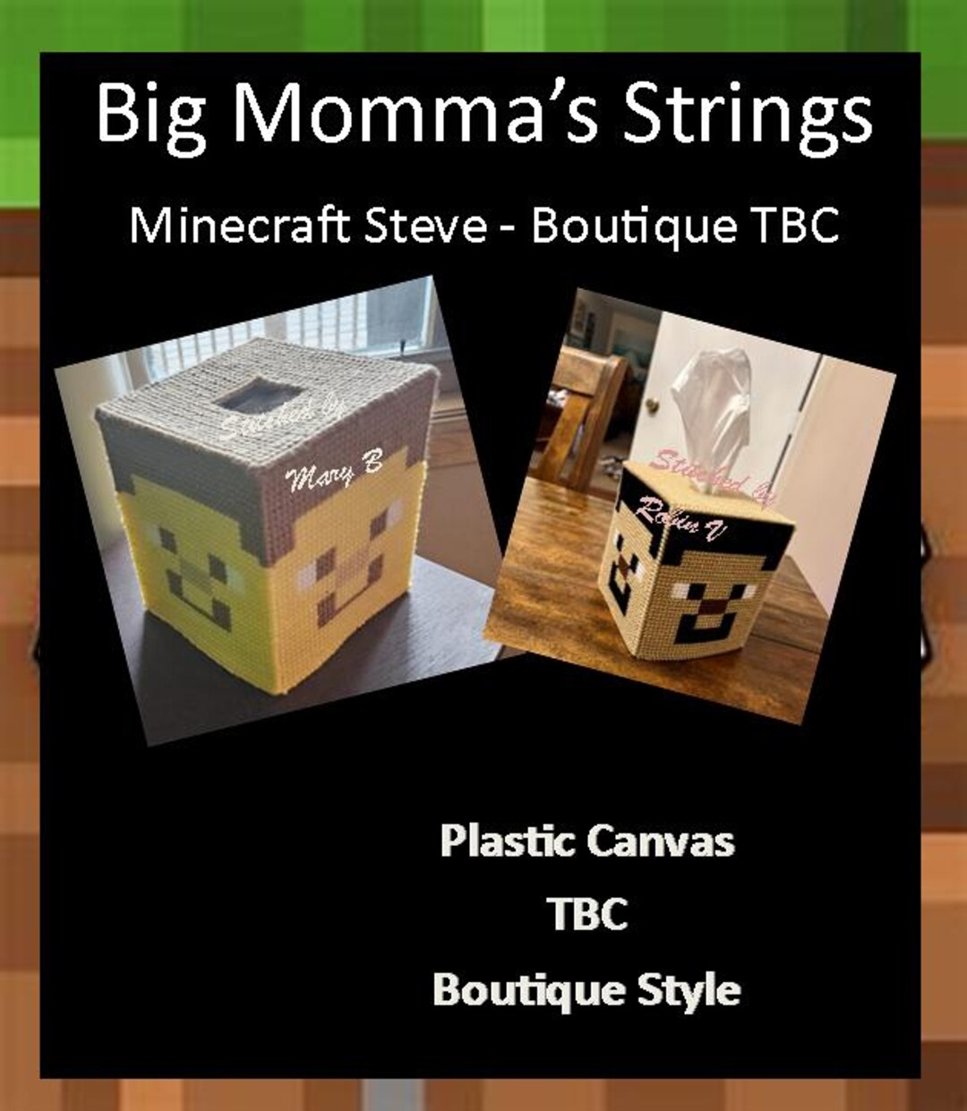 Minecraft Tissue Box Cover - Steve - Etsy