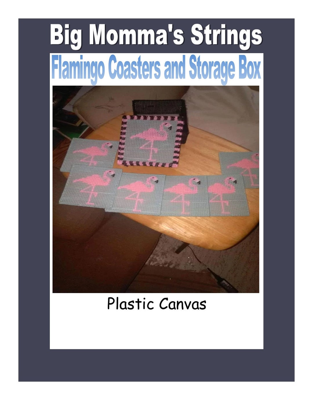 Flamingo Coasters and Storage Box - Etsy