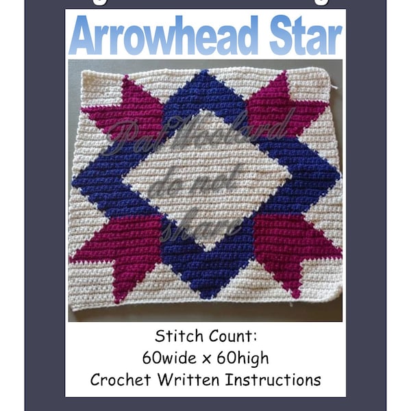Arrowhead Quilt Pattern - Etsy