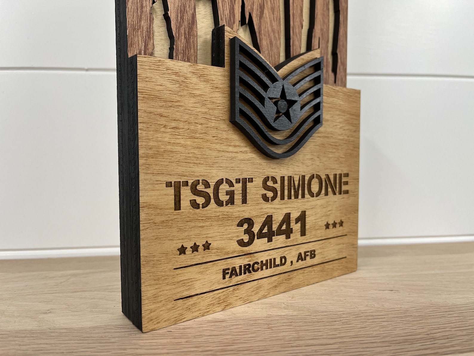 Custom Wooden Rank Plaque: Military Rank Promotion Gift - Etsy