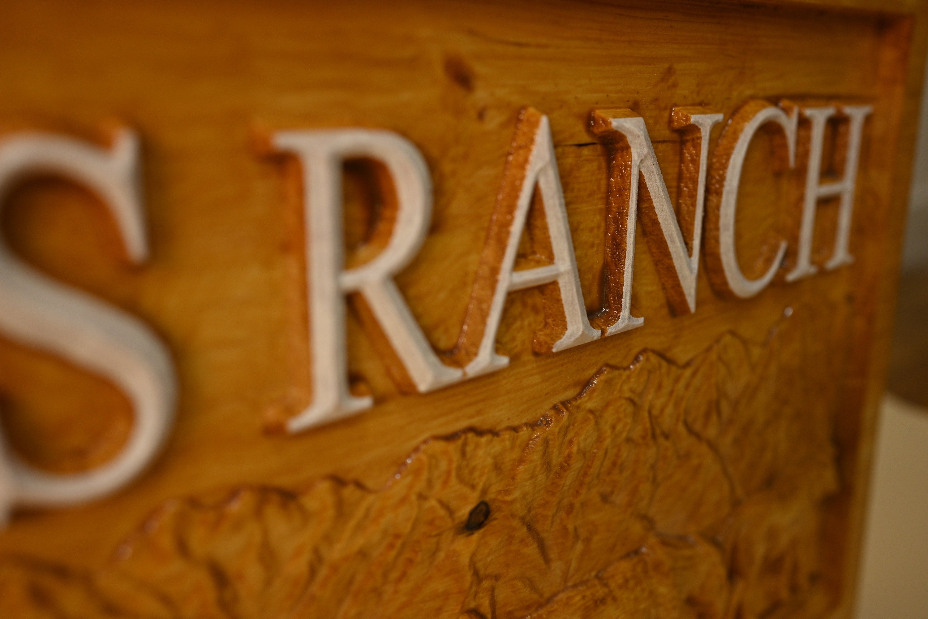 3D Rustic Wood Ranch Sign Personalized Gift Custom Wood Sign - Etsy