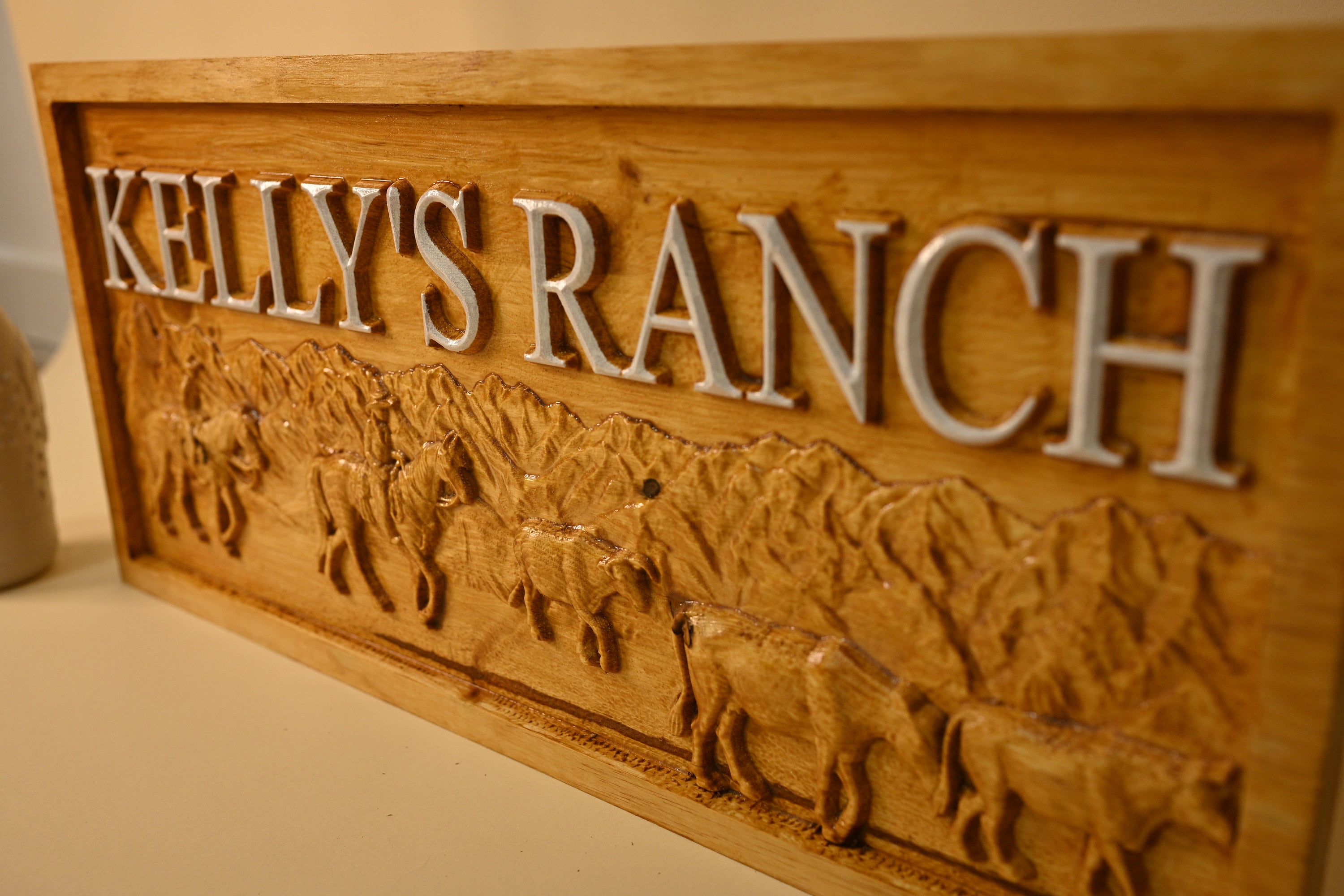 3D Rustic Wood Ranch Sign Personalized Gift Custom Wood Sign - Etsy