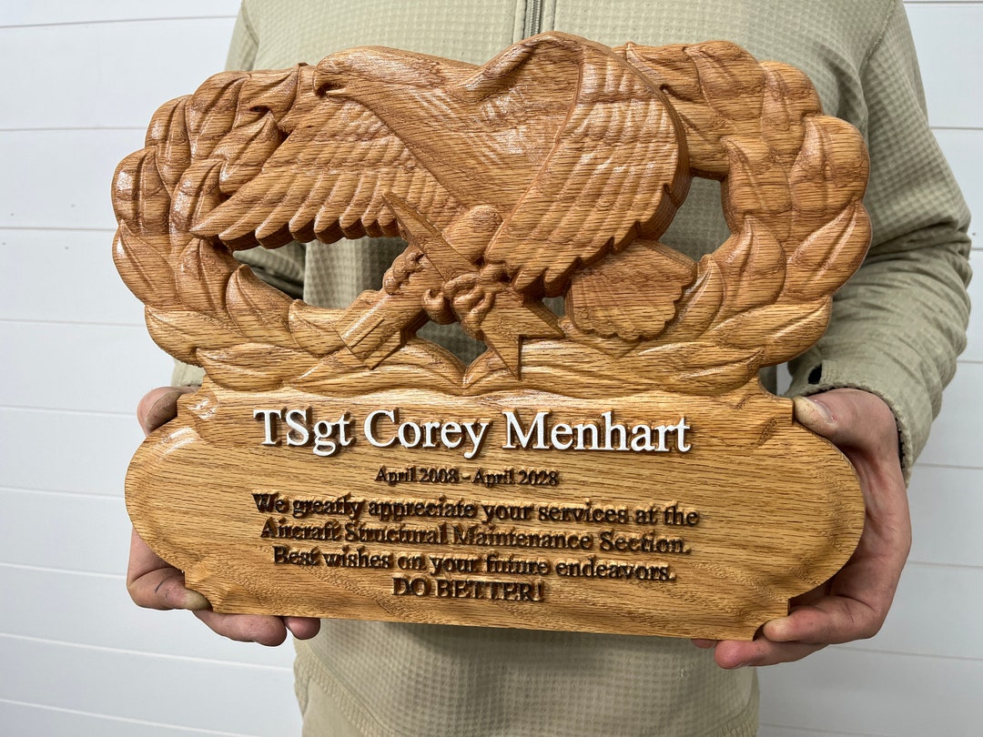 Any Badge USAF Maintenance Badge Military Gift Award PCS Going Away ...