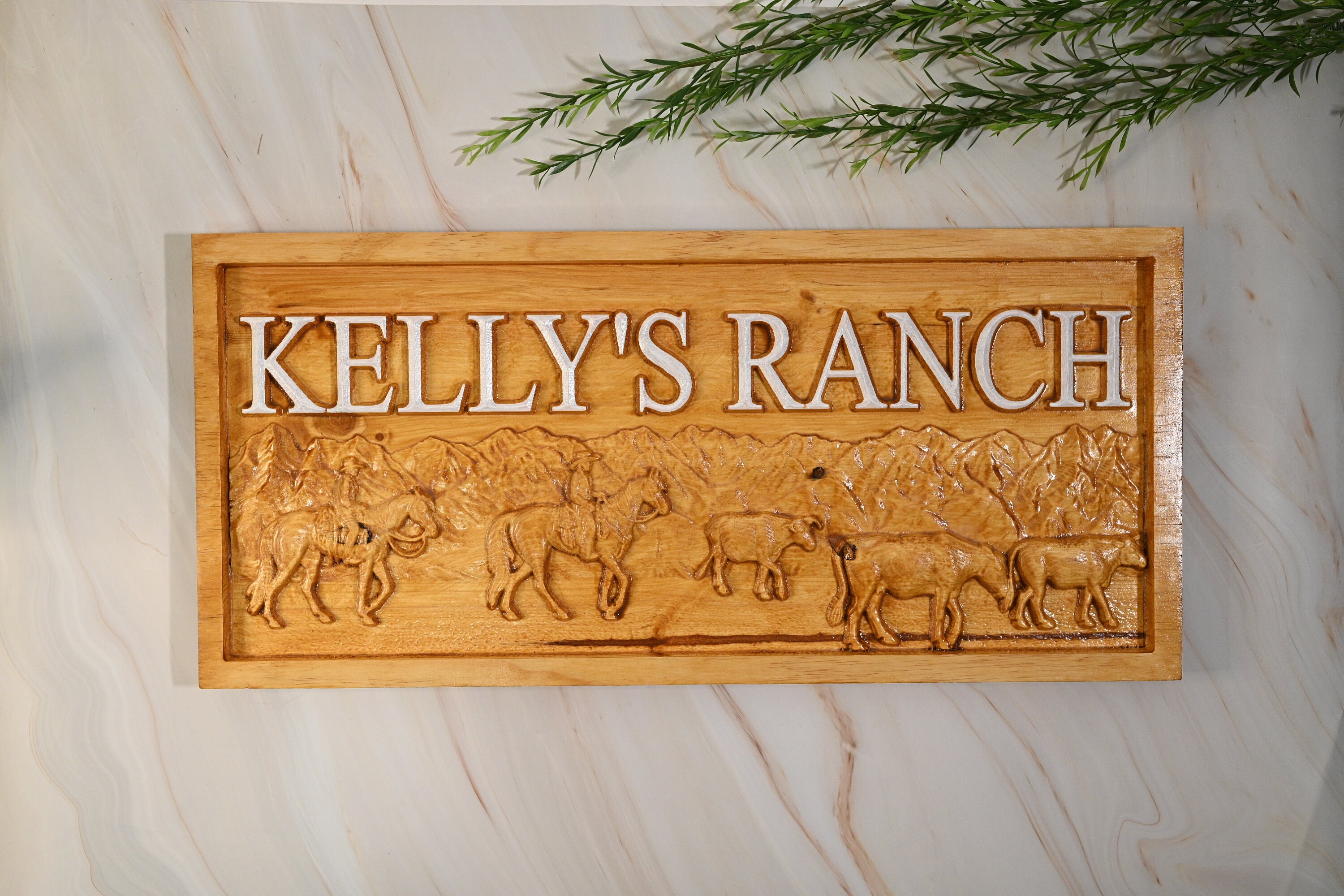 3D Rustic Wood Ranch Sign Personalized Gift Custom Wood Sign - Etsy