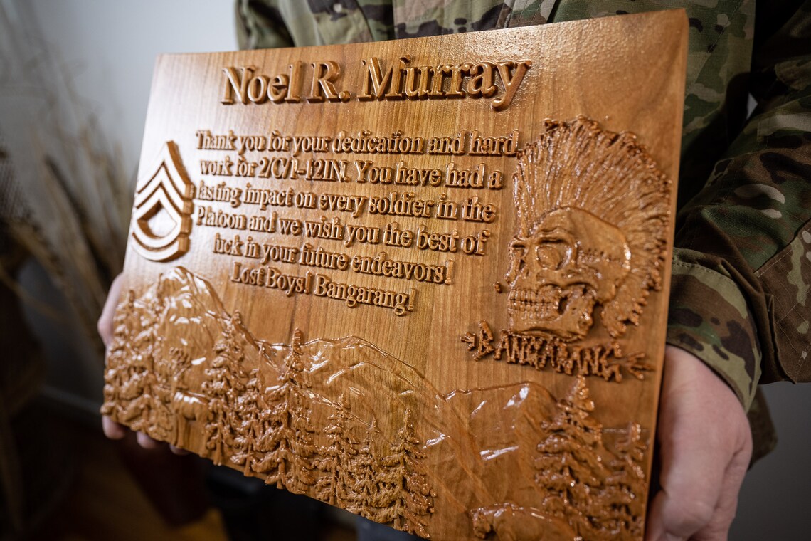 3D PCS Plaque Wooden Award Custom Military Gift Award - Etsy