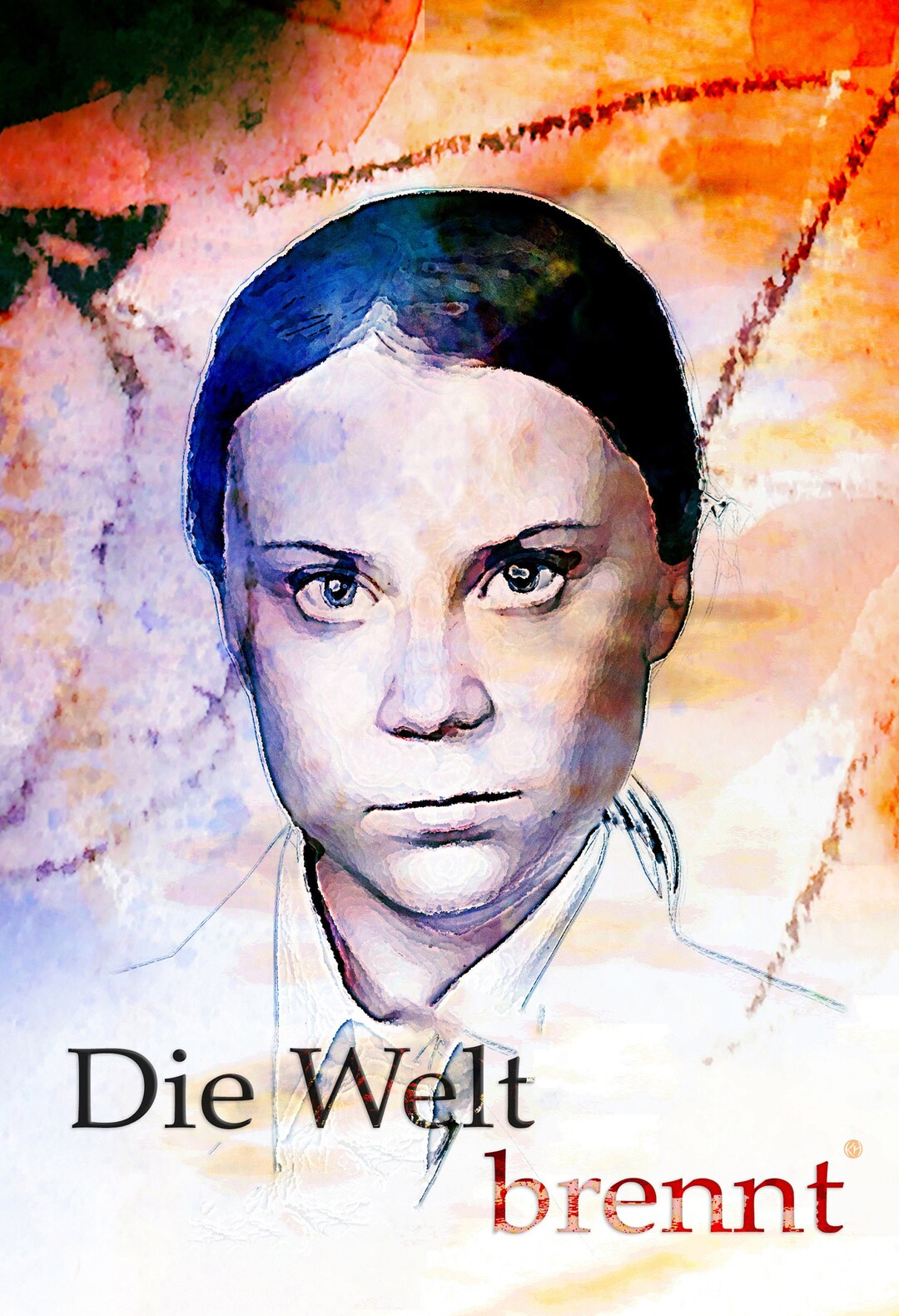 Greta Thunberg Portrait, Ideal Gift for Your Loved Ones, Printed on ...