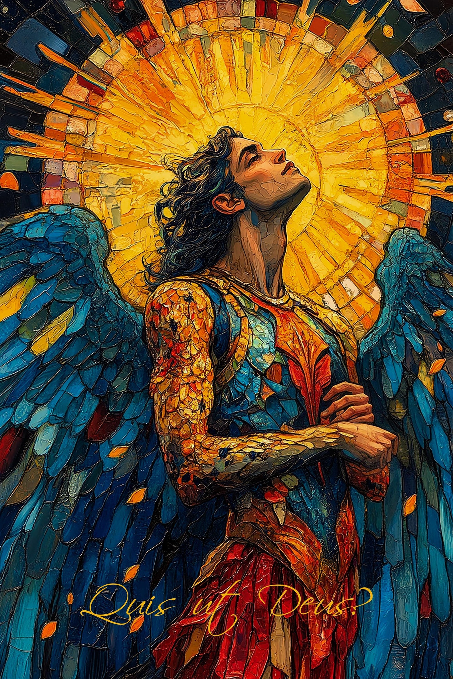 Archangel Michael - Modern Mysticism - Printed on Canvas or Acrylic - Etsy