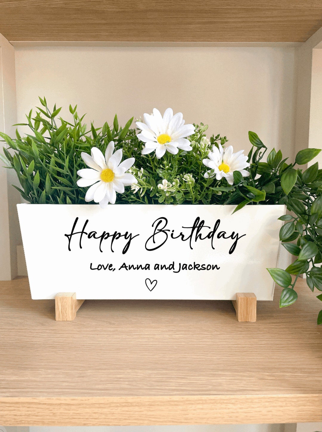 Personalised Large Planter, Custom Plant Pot, Mother Day Gift ...