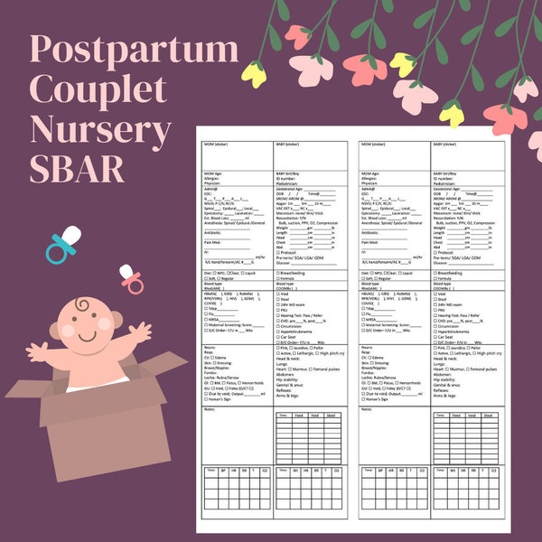 Postpartum Nurse Report - Etsy
