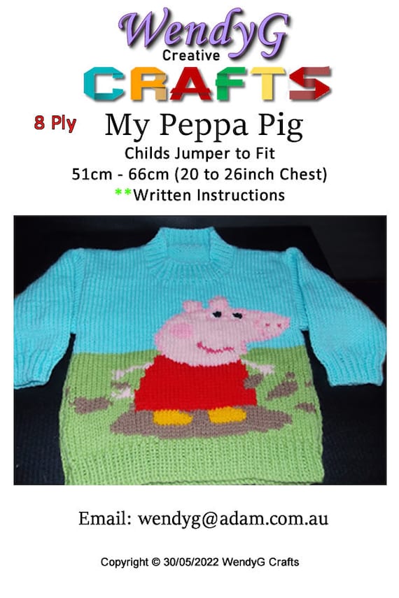 My Peppa Pig Jumper - Etsy