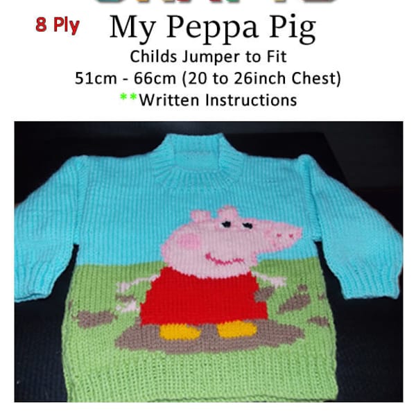 Peppa Pig Pattern - Etsy