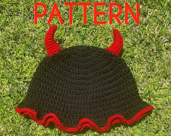 Crochet Devil Hat Pattern - Etsy
