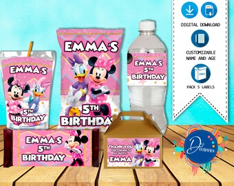 Kirby Labels for Birthday Party Printable DIGITAL DOWNLOAD Chip Bag ...