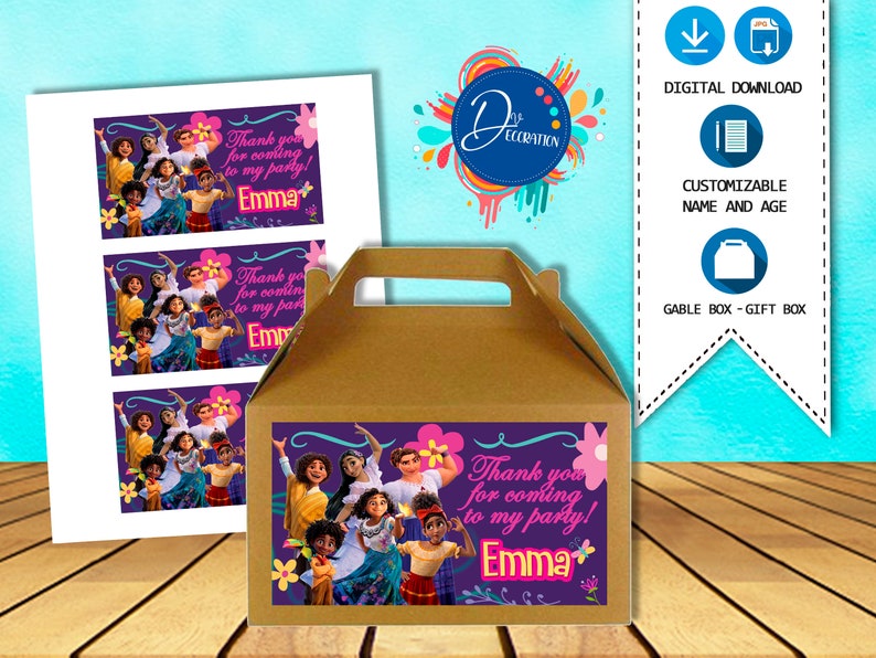 Encanto Labels for Birthday Party Pack Printable DIGITAL - Etsy