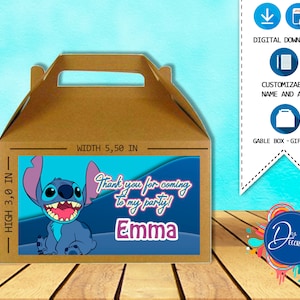 Stitch Pack 3 Labels for Birthday Party - Printable DIGITAL DOWNLOAD ...