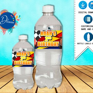 Cars Pack 5 Labels for Birthday Party - Printable DIGITAL DOWNLOAD ...