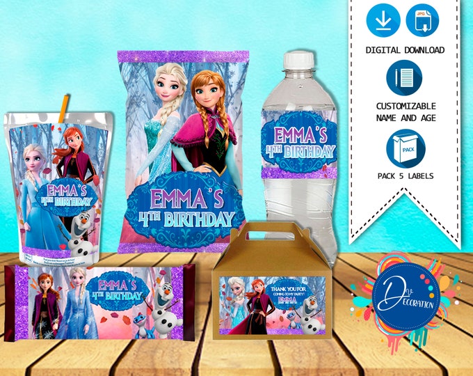 The Lion King Pack 5 Labels for Birthday -printable DIGITAL DOWNLOAD ...